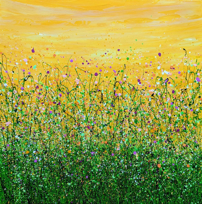 Lucy Moore - Tropical Crush Meadow #4, Lucy Moore, Floral painting ...