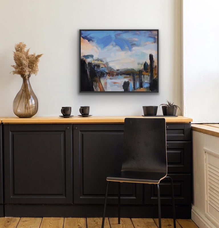 Lucy Powell - London Docks, Lucy Powell, Landscape painting, London art ...