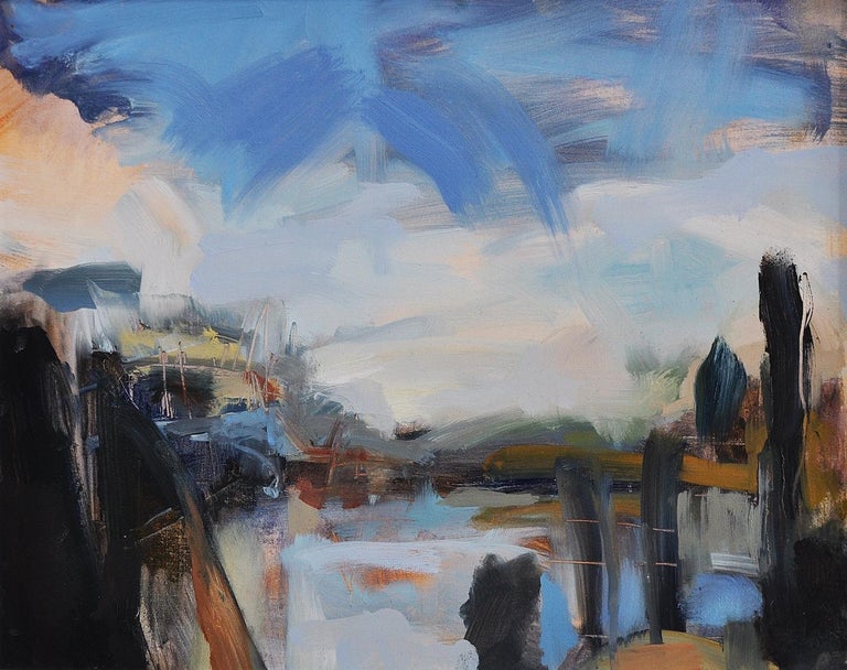 Lucy Powell - London Docks, Lucy Powell, Landscape painting, London art ...