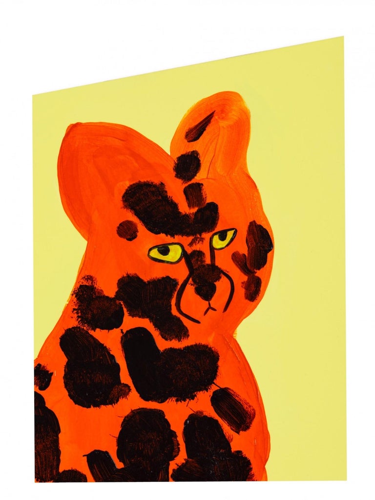 Lucy Sheridan - Yellow Serval, Lucy Sheridan, Original painting, Animal ...