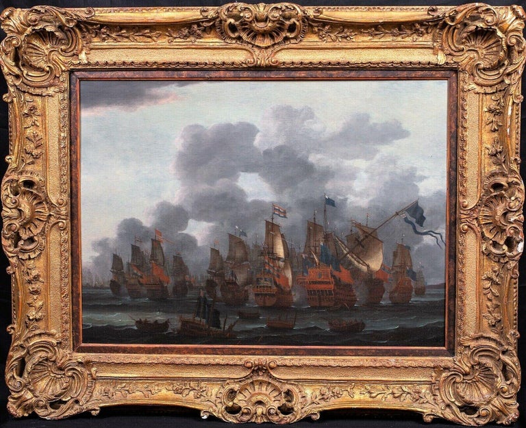 Ludolf I Backhuysen - The Battle Of Texel, 17th Century Attributed to ...