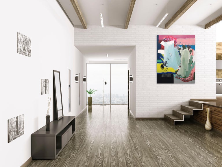 Ludovic Dervillez - Greed (Abstract Painting) For Sale at 1stDibs