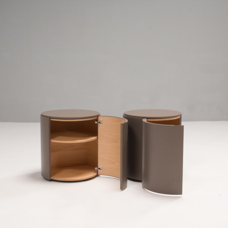 Ludovica and Roberto Palomba for Lema Top Grey Bedside Tables, Set of 2 ...
