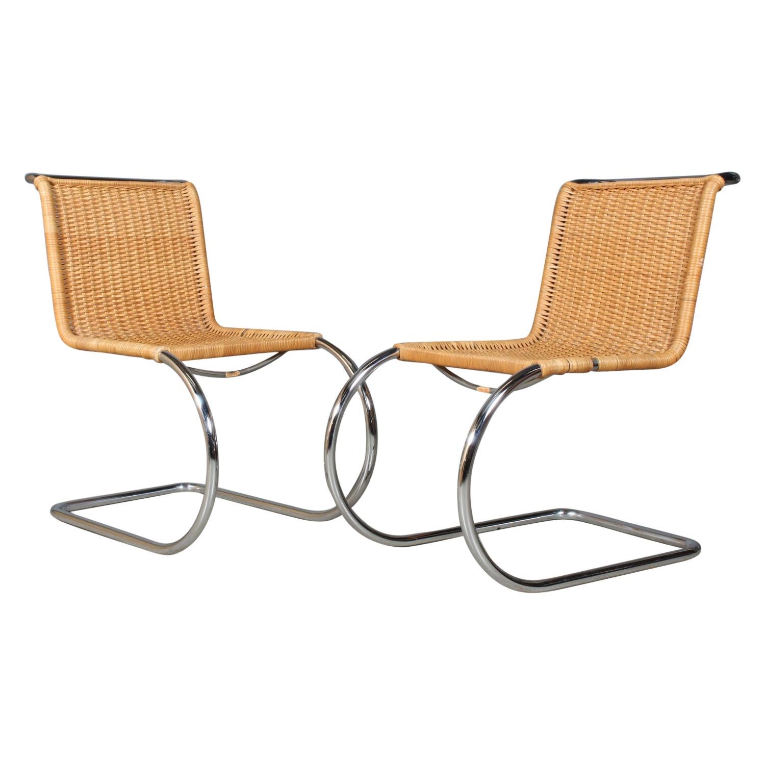 Mies Van Der Rohe Mr 10 Chairs - 4 For Sale on 1stDibs