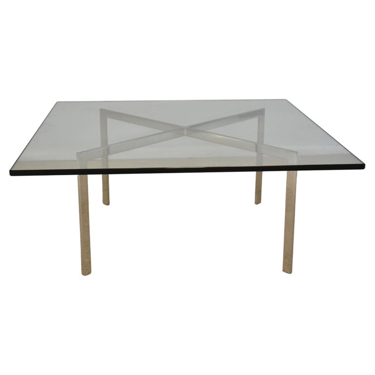 Ludwig Mies Von Der Rohe Chrome and Glass Barcelona Coffee Cocktail ...