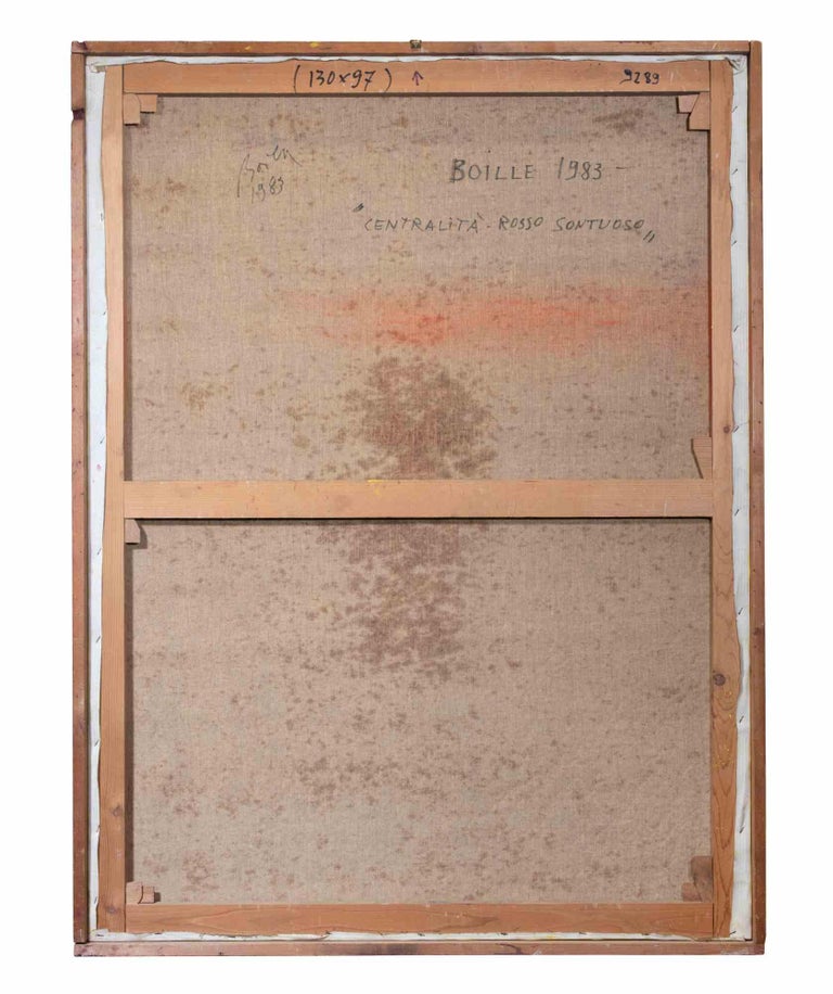 Luigi Boille - Sumptuous Red Centrality - Oil Painting by Luigi Boille ...