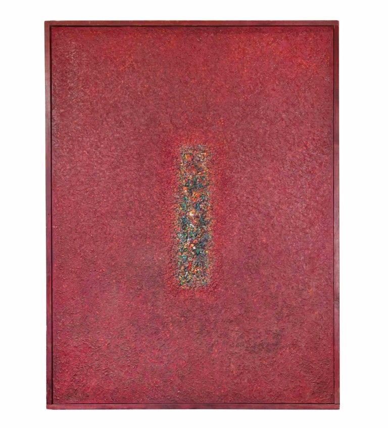 Luigi Boille - Sumptuous Red Centrality - Oil Painting by Luigi Boille ...