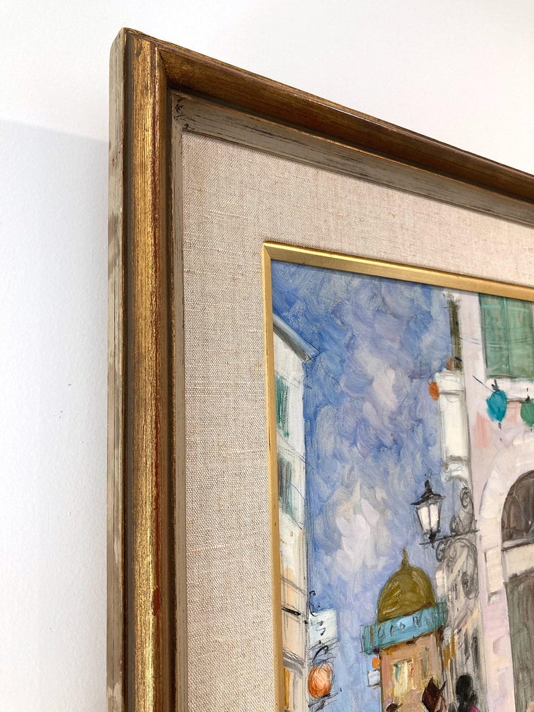 Luigi Cagliani - "Venetian Masquerade" Romantic Impressionist Oil ...