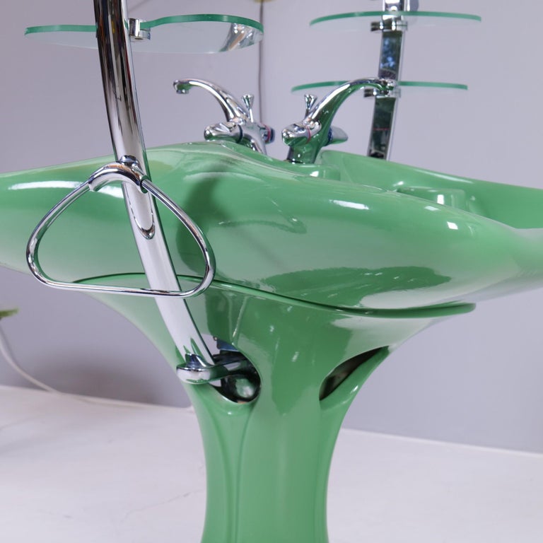 Luigi Colani, Waschbecken mit Doppelwaschbecken für Villeroy und Boch ...