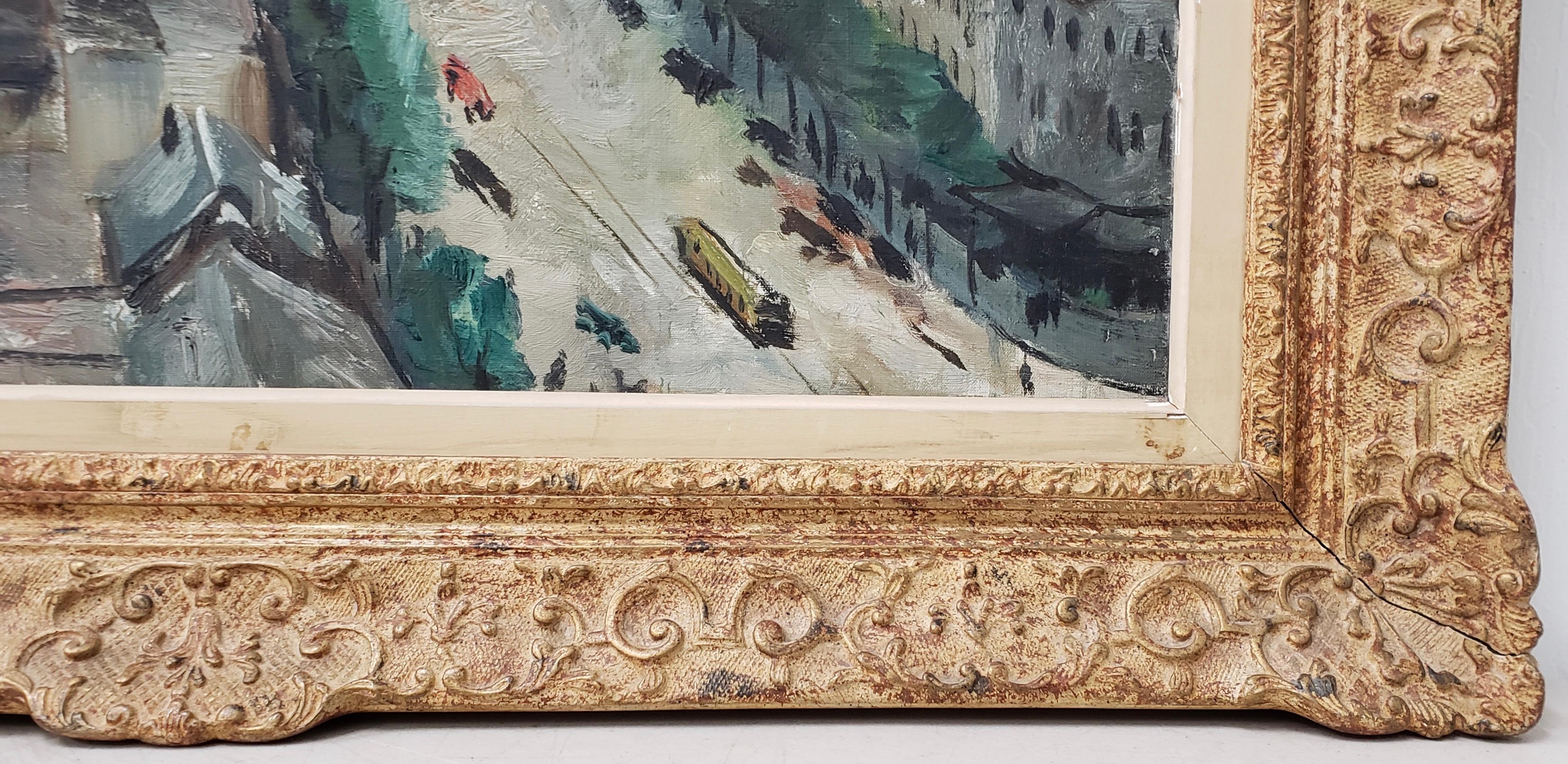 Luigi Corbellini - Luigi Corbellini "European Cityscape" Original Oil ...