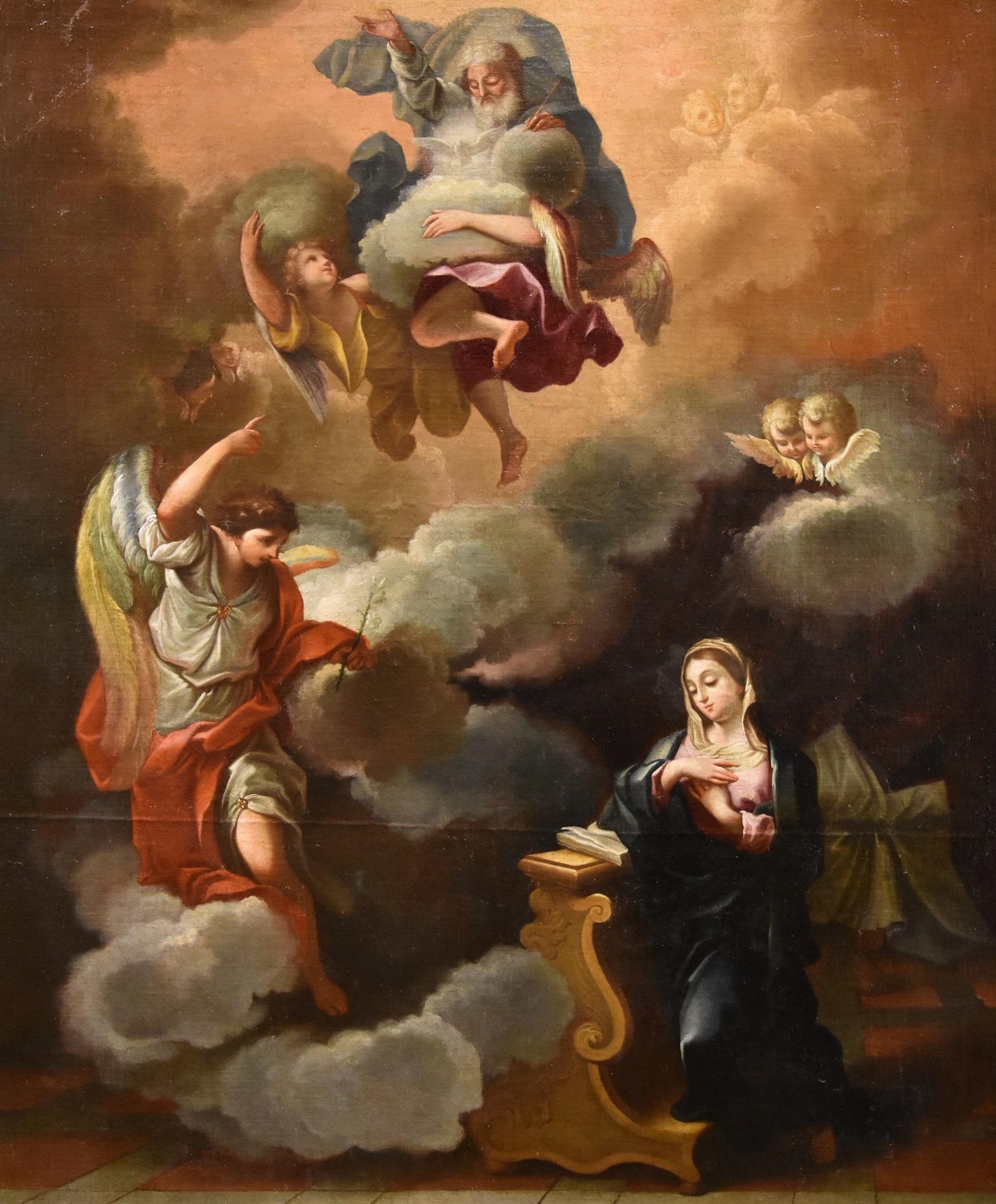 Annunciation Religious Garzi 17th Century Paint Oil on canvas Old ...