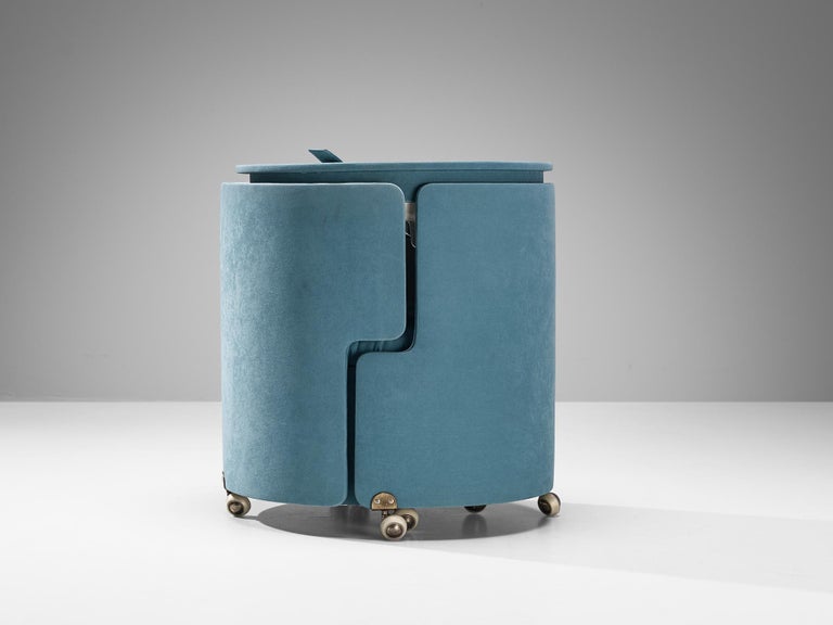 Luigi Massoni ‘Dilly Dally’ Vanity Set in Blue Alcantara For Sale at ... Luigi Massoni ‘Dilly Dally’ Vanity Set in Blue Alcantara For Sale at ...