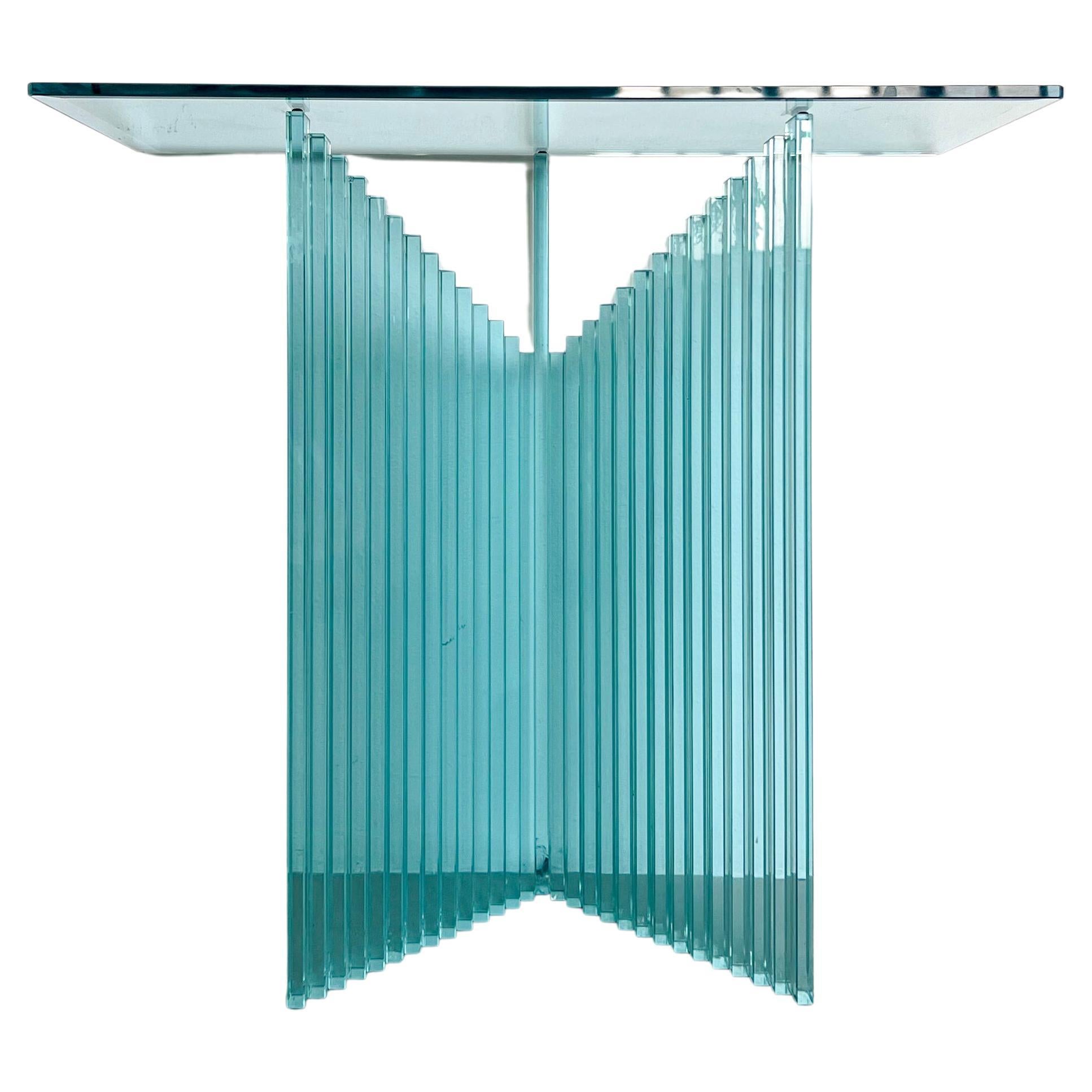 Contemporary Italian Glass Sculptural Table, Luigi Massoni for Gallotti ...