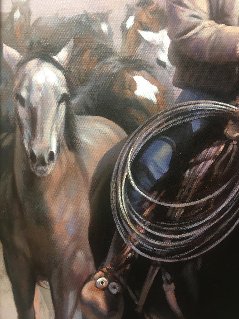 Luigi Rocca - La Roseta Ranch by Italian Painter Luigi Rocca at 1stDibs