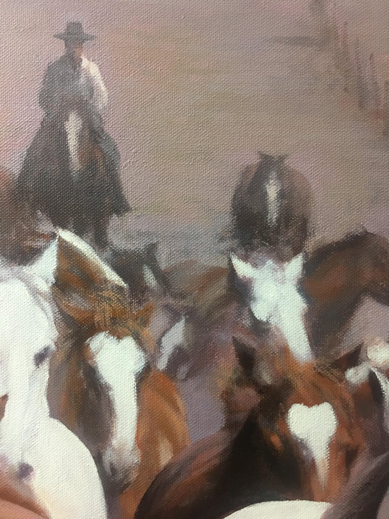 Luigi Rocca - La Roseta Ranch by Italian Painter Luigi Rocca at 1stDibs