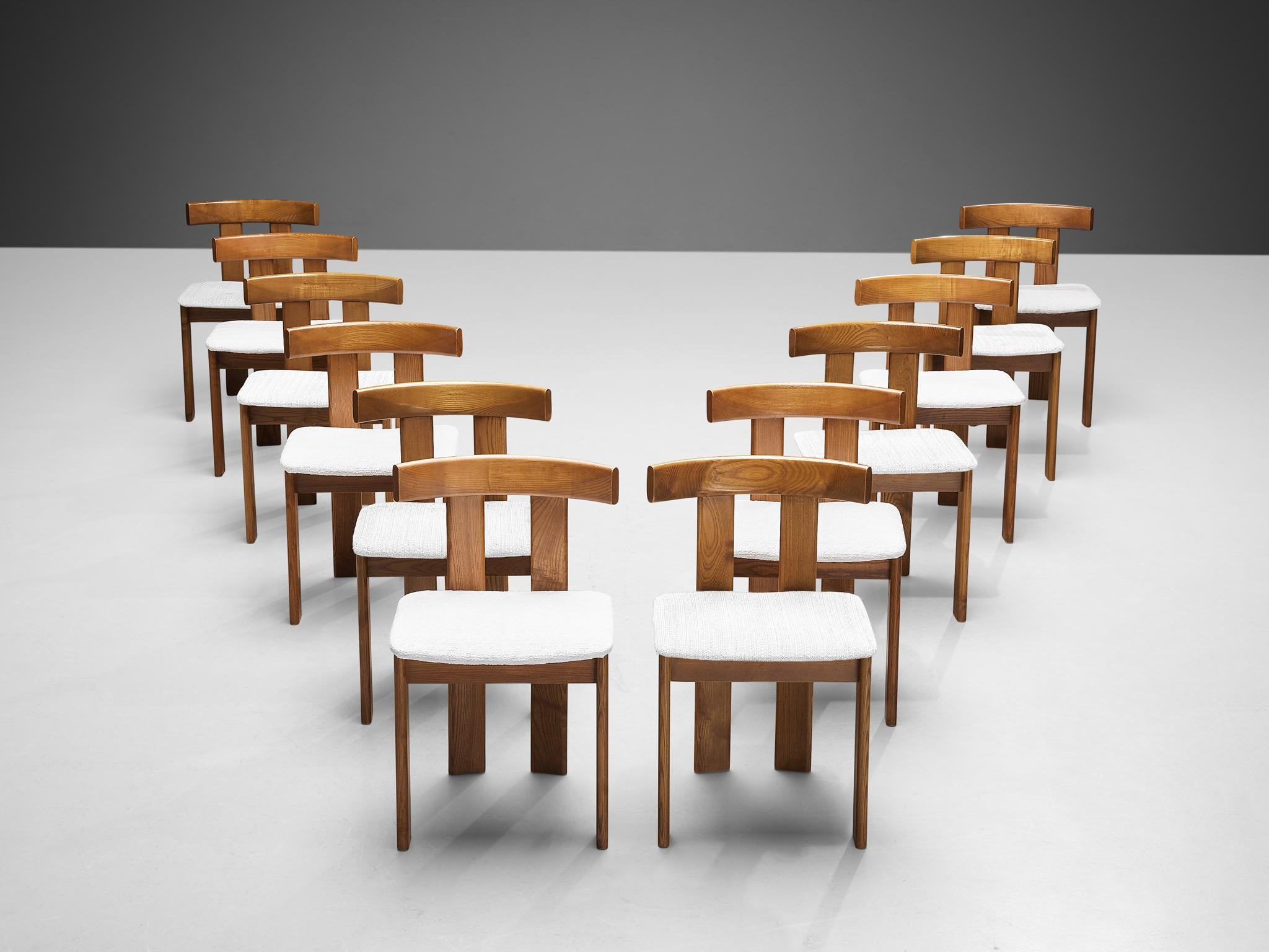 Luigi Vaghi for Former Set of Twelve Dining Chairs in Ash For Sale at ...