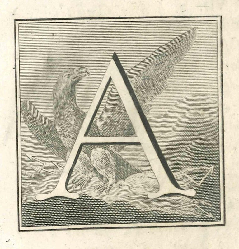 Luigi Vanvitelli - Letter of the Alphabet A - Etching by Luigi ...