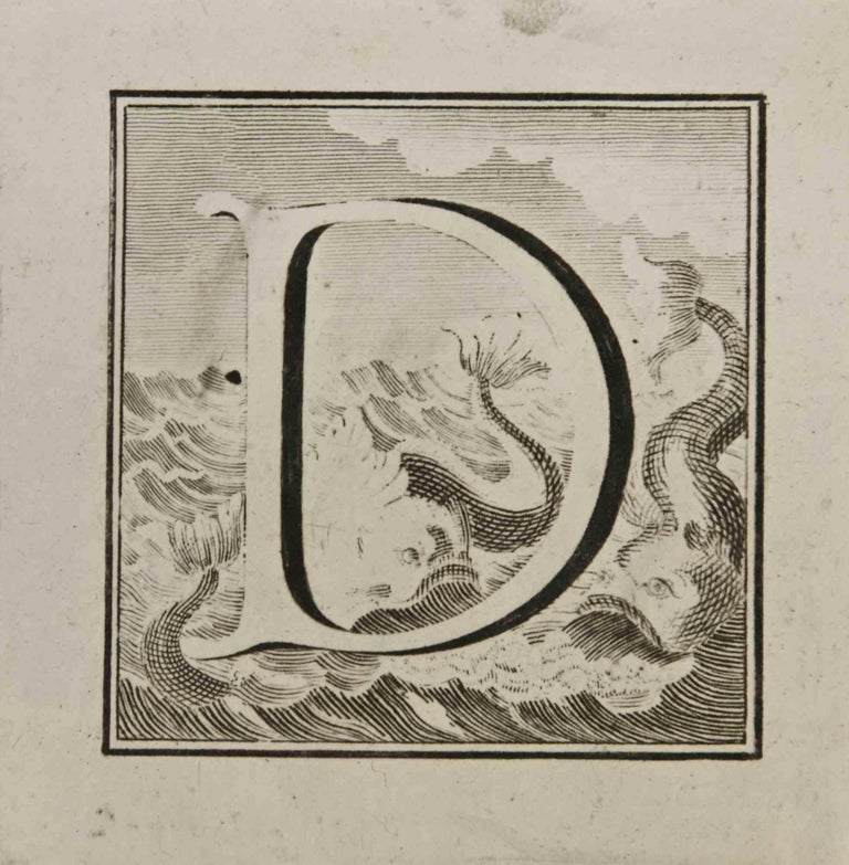 Luigi Vanvitelli - Letter of the Alphabet D - Etching by Luigi ...