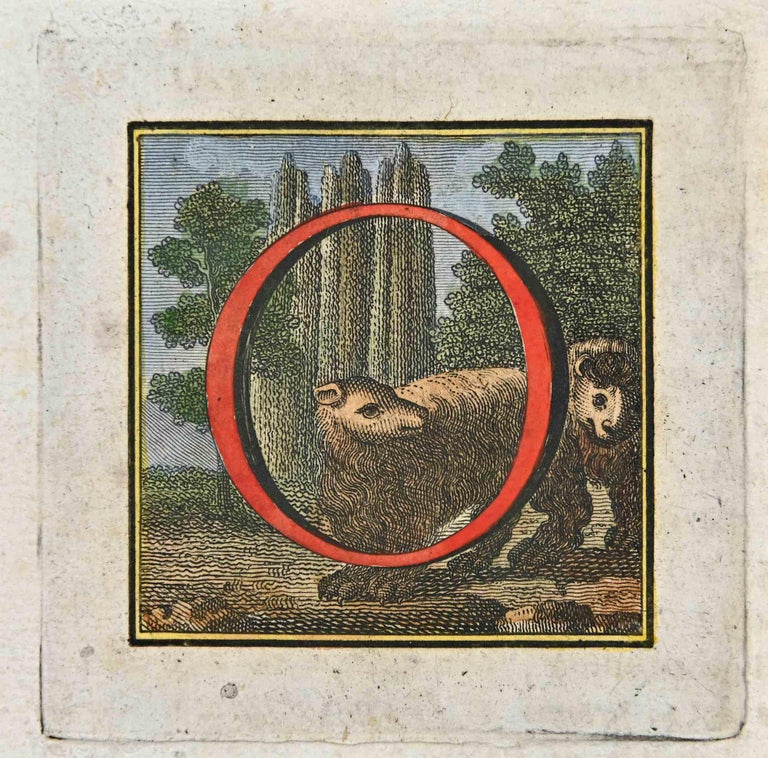 Luigi Vanvitelli - Letter of the Alphabet O - Etching by Luigi ...