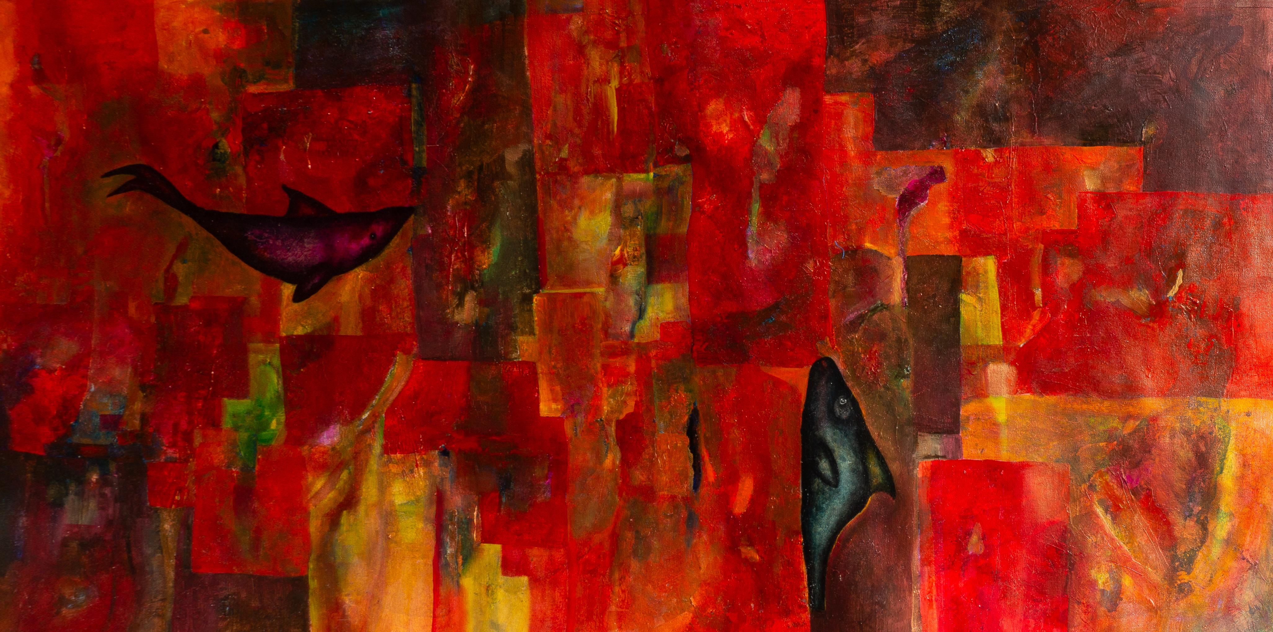 Luis Alexander Rodríguez (Ie-Xiua) - Abstraction of a sunset For Sale ...
