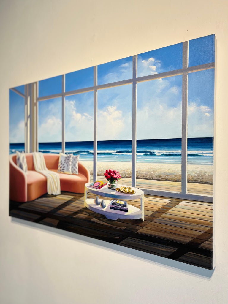 Luis Fuentes - Books and Flowers - original interior still life realist ...