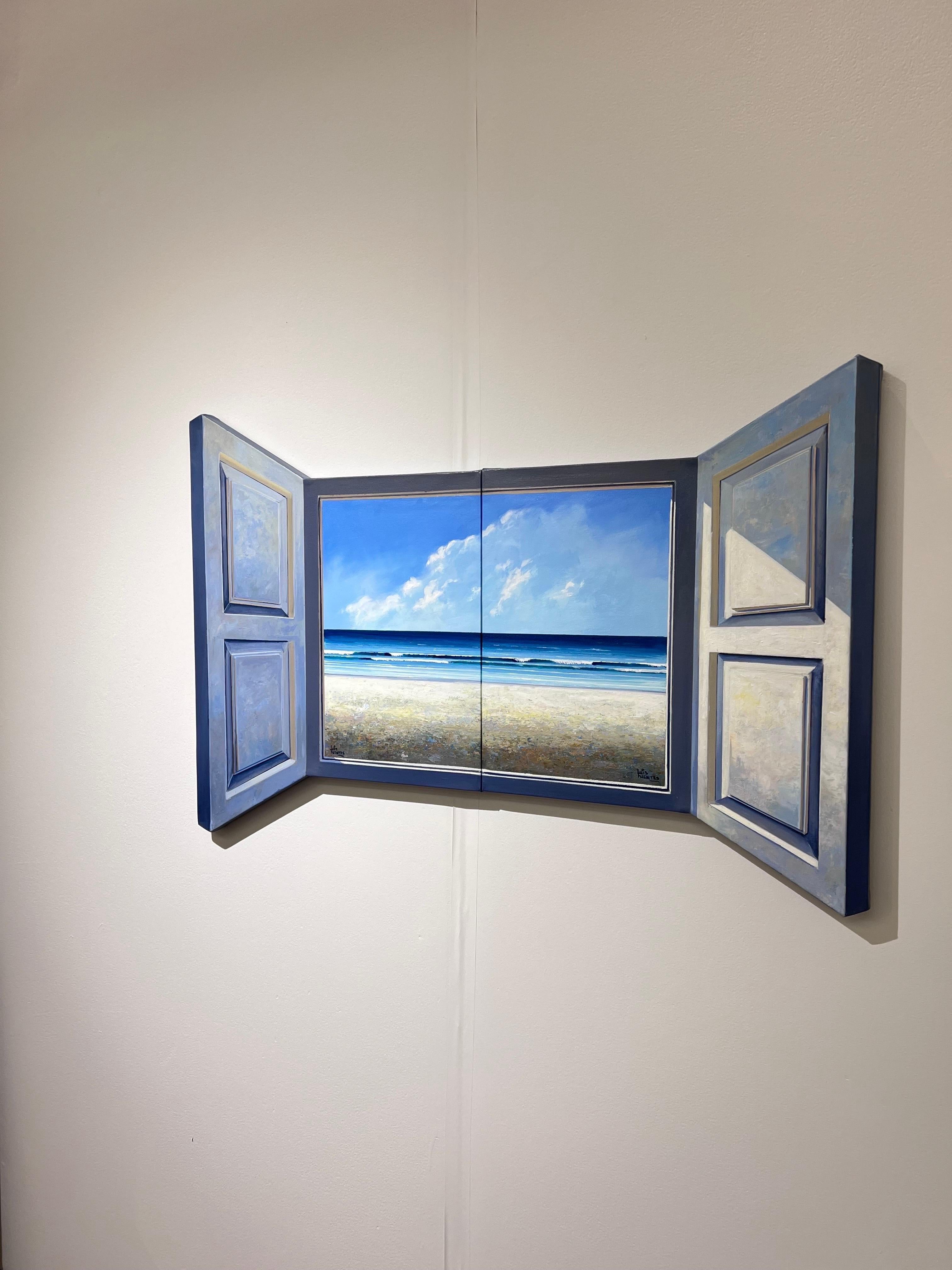 Luis Fuentes - Magic Window - original surreal landscape seascape ...