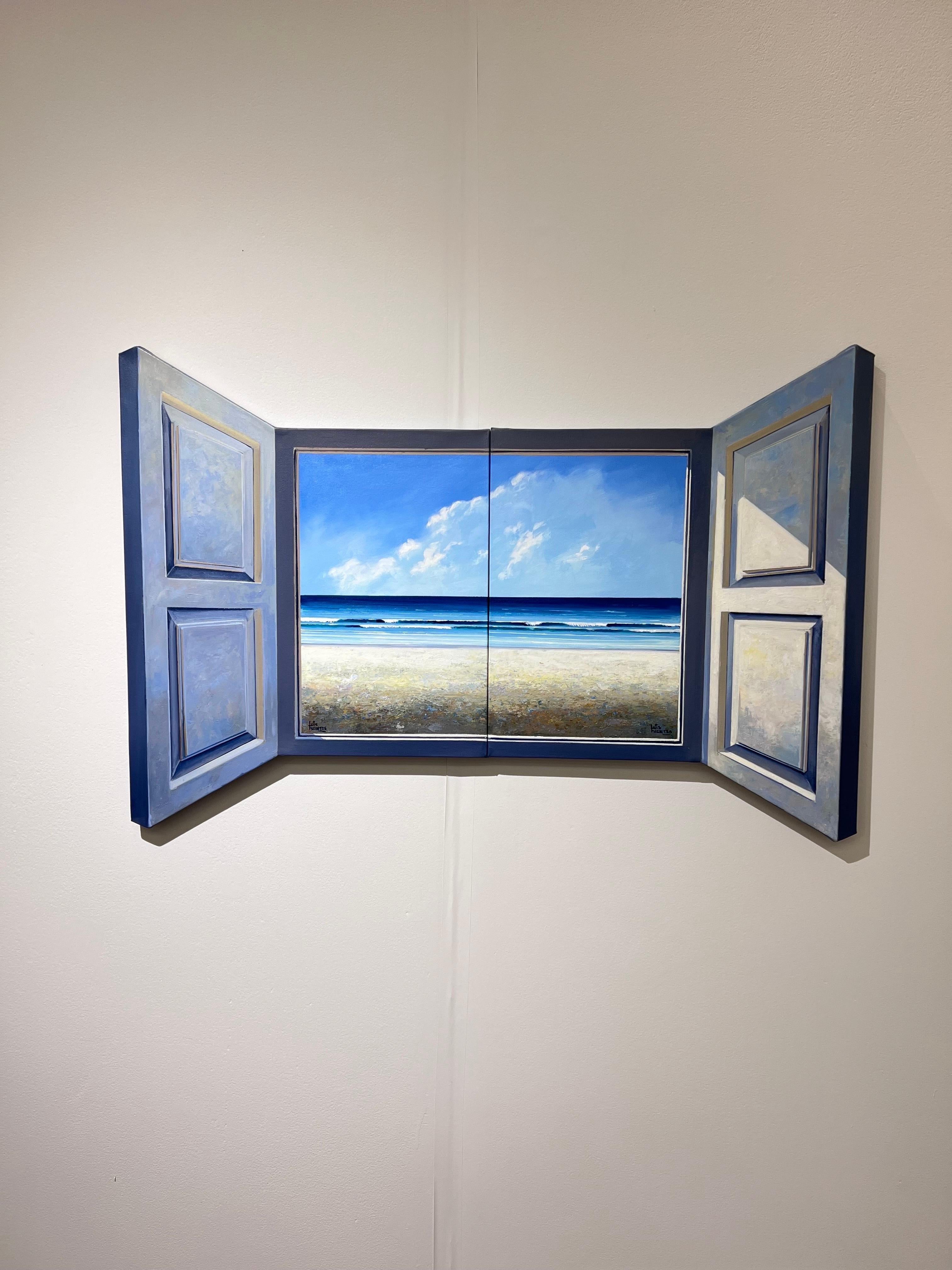 Luis Fuentes - Magic Window - original surreal landscape seascape ...