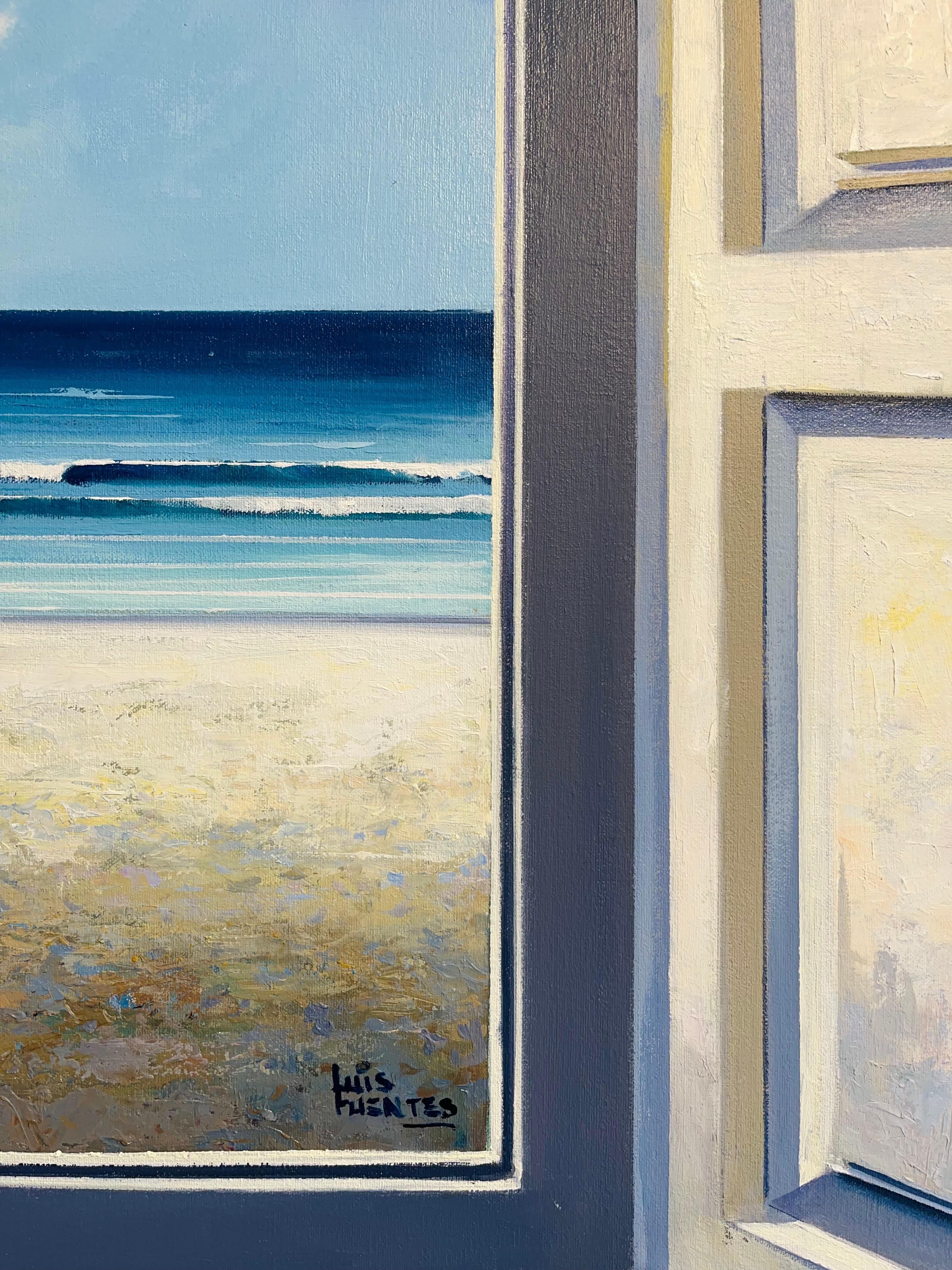 Luis Fuentes - Magic Window - original surreal landscape seascape ...