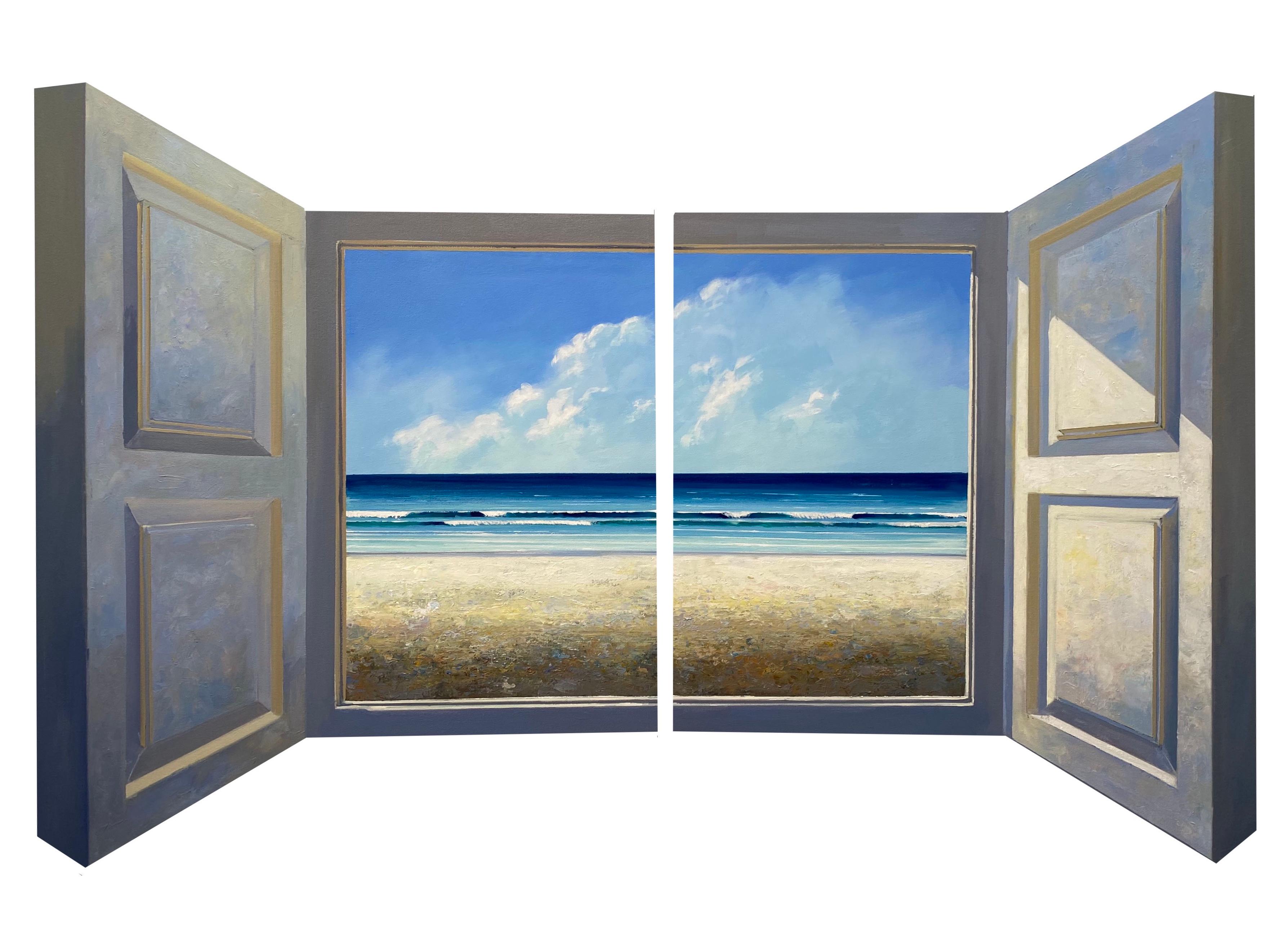 Luis Fuentes - Serenity II - original surreal landscape seascape ...