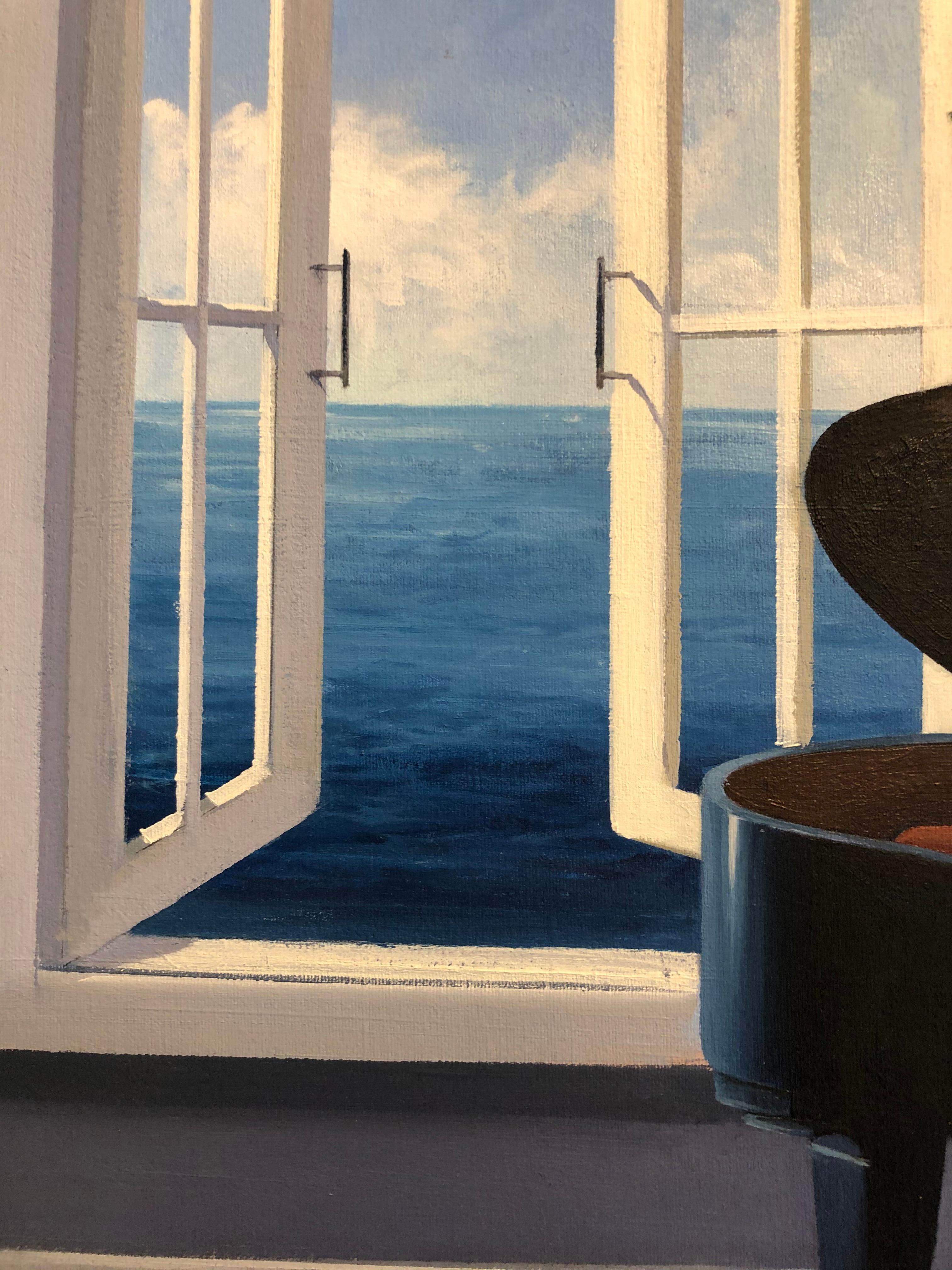 Luis Fuentes - Melody for the ocean-original still life seascape oil ...
