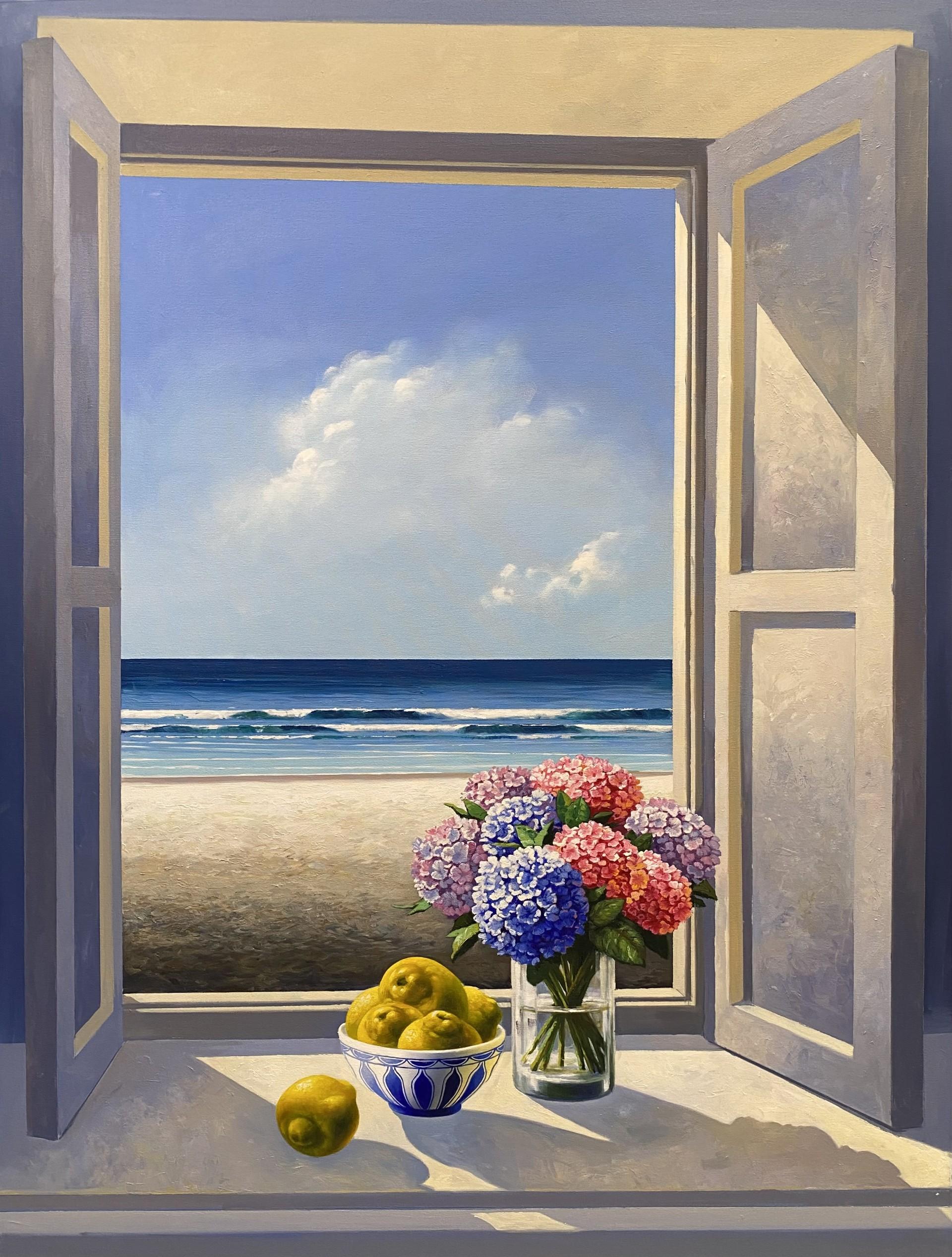 Joanne Parent - Synergy -original realism seascape-ocean-sunset oil ...