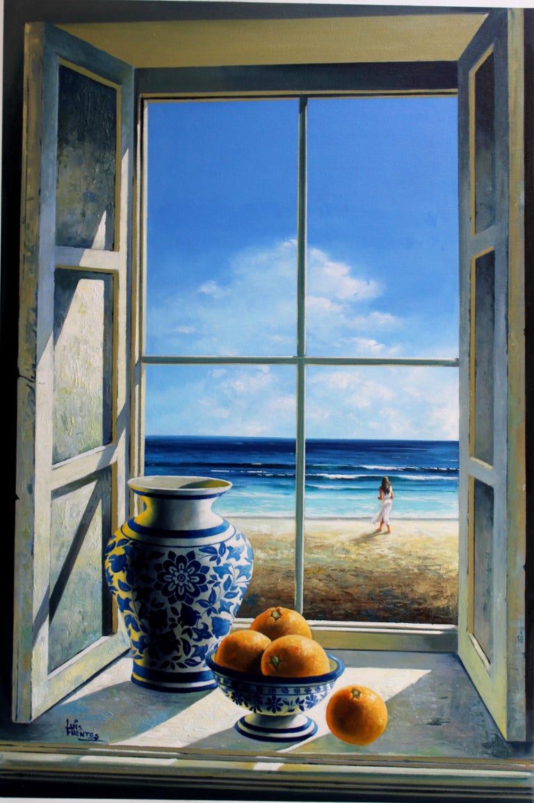 Luis Fuentes - Sunshine and Oranges original Sea Landscape painting at ...