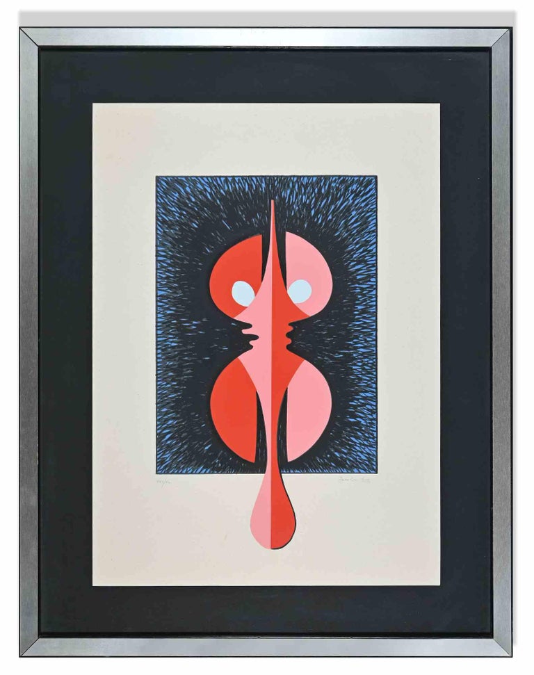 Luisa Zamboni - Two Halves - Lithograph by Luisa Zamboni - 1970s For ...