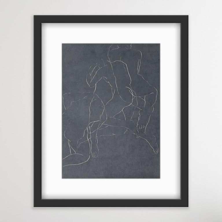 Luiza Kasprzyk - Lamento - Young artist, Figurative print, Linocut ...