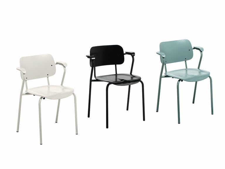 Lukki Chair in Black by Ilmari Tapiovaara and Artek For Sale at 1stDibs