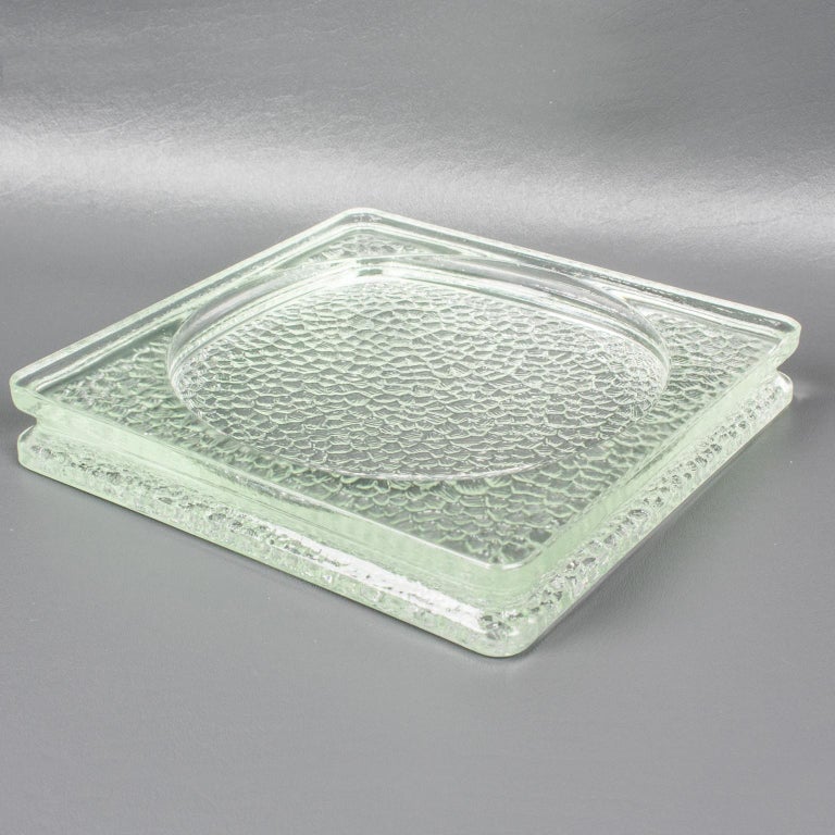 Lumax Nevada Glass Desk Tidy Catchall Ashtray by Le Corbusier at 1stDibs