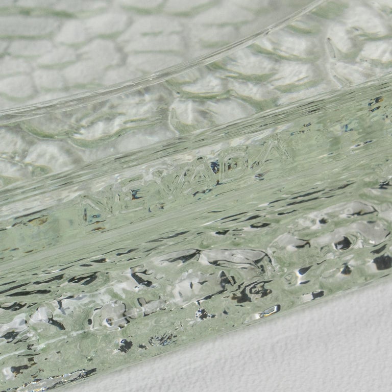 Lumax Nevada Glass Desk Tidy Catchall Ashtray by Le Corbusier at 1stDibs