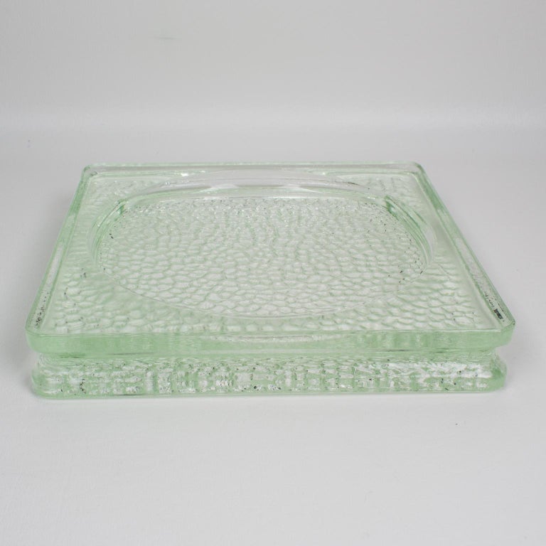 Lumax Nevada Glass Desk Tidy Catchall Ashtray by Le Corbusier at 1stDibs