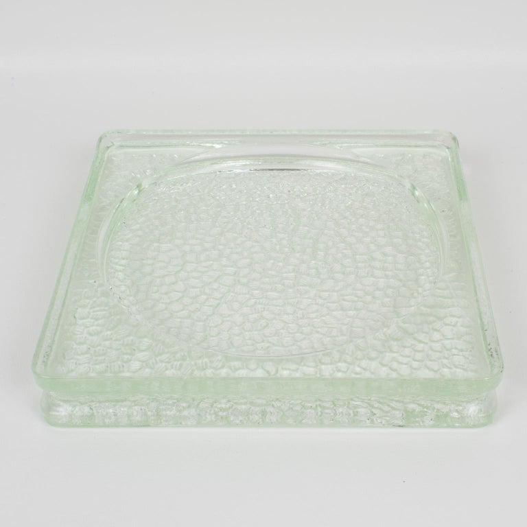 Lumax Nevada Glass Desk Tidy Catchall Ashtray by Le Corbusier at 1stDibs