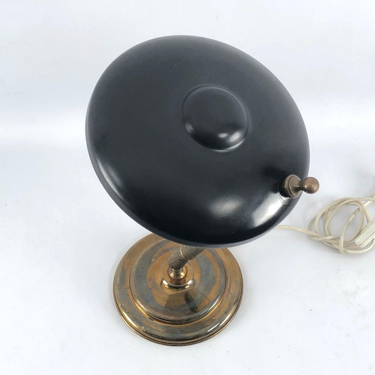 Lumi Milano, Mid-Century Brass and Lacquer Two Joints Table Lamp For ...