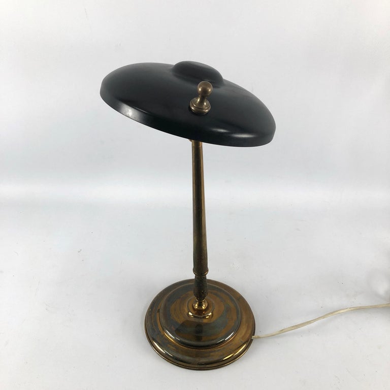Lumi Milano, Mid-Century Brass and Lacquer Two Joints Table Lamp For ...