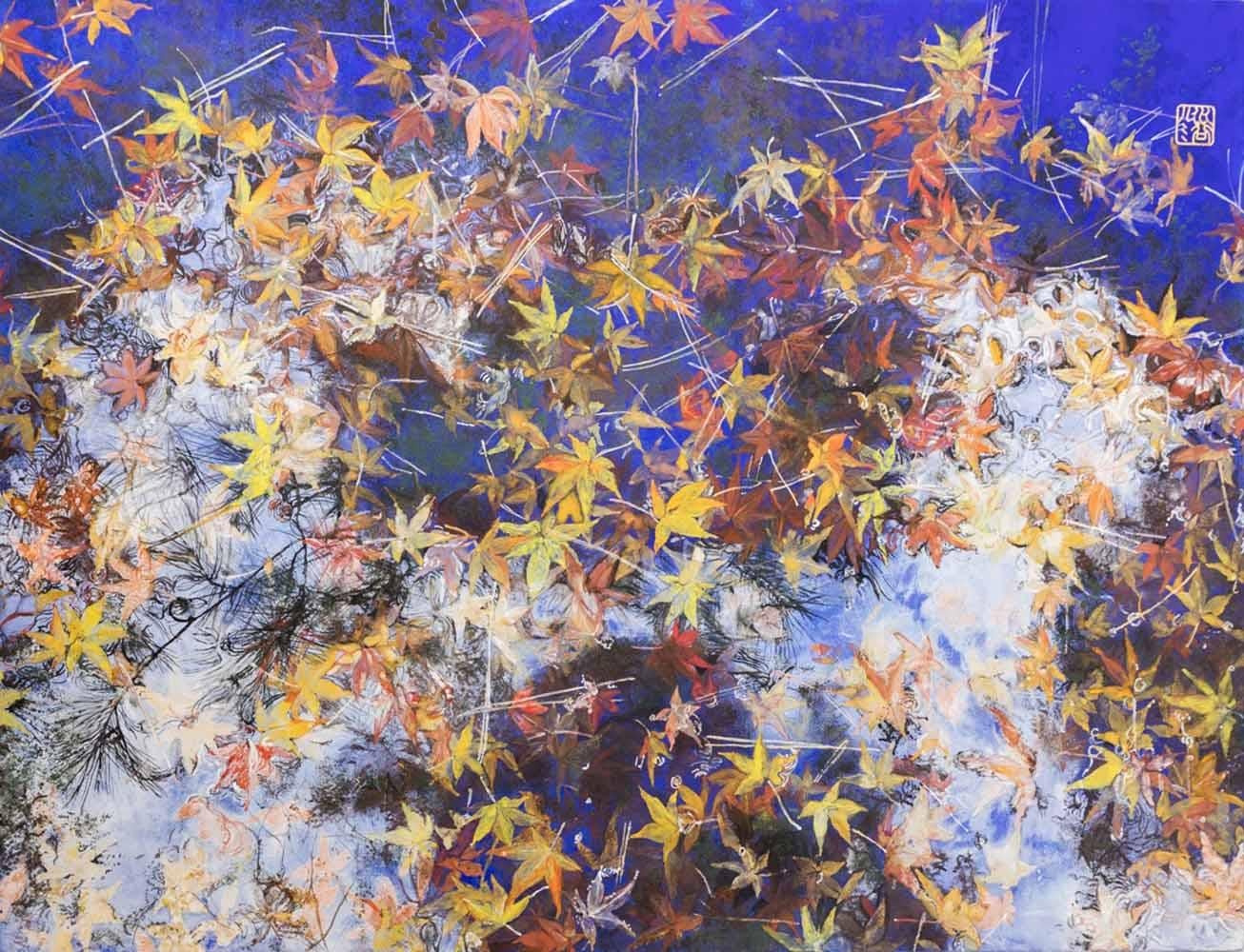 Autumn Leaves Painting Japanese