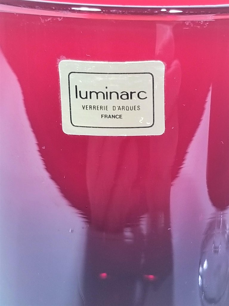 Luminarc France Glassware Stemware Mid Century 1960s Set of 6 For Sale ...