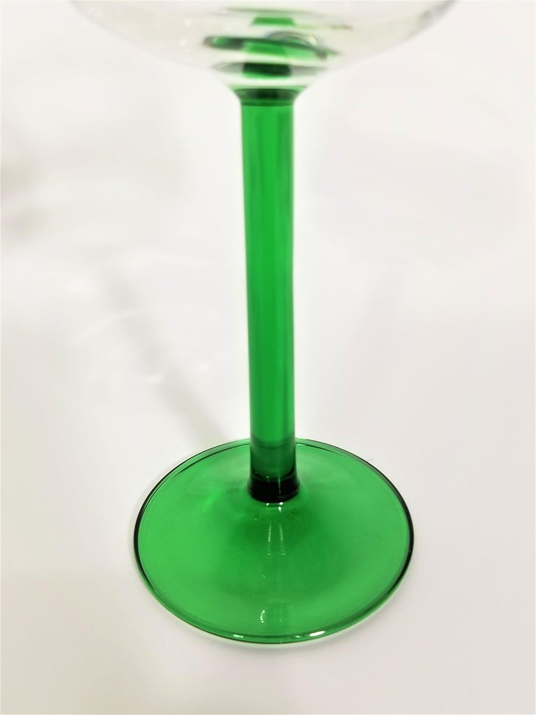 Luminarc Glassware Stemware France Mid Century Set of 6 For Sale at 1stDibs