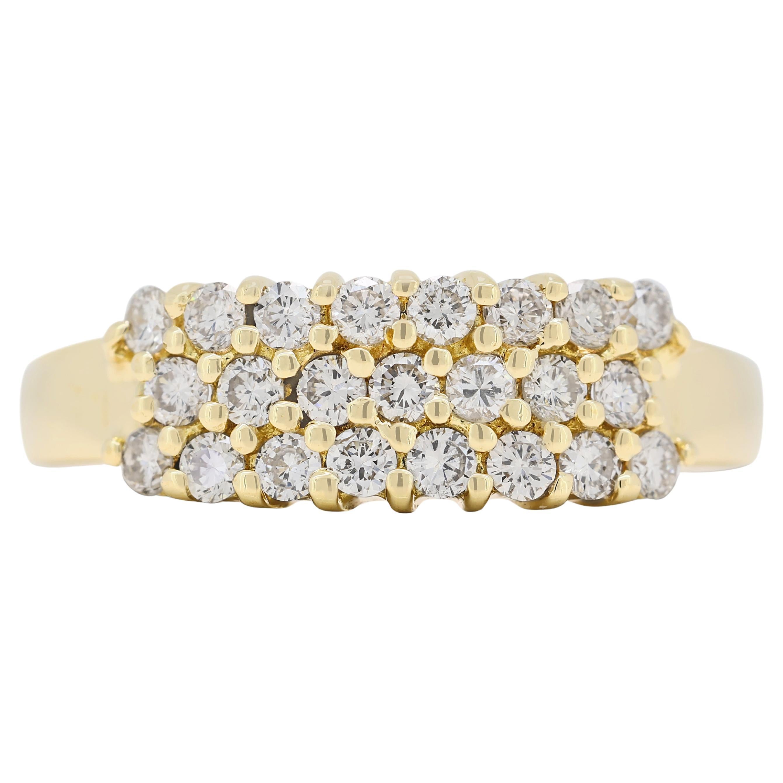 1878 Ring 0.5ct Diamond Enamel solid 18K Ø US5.5 / 2.26gr For Sale at ...