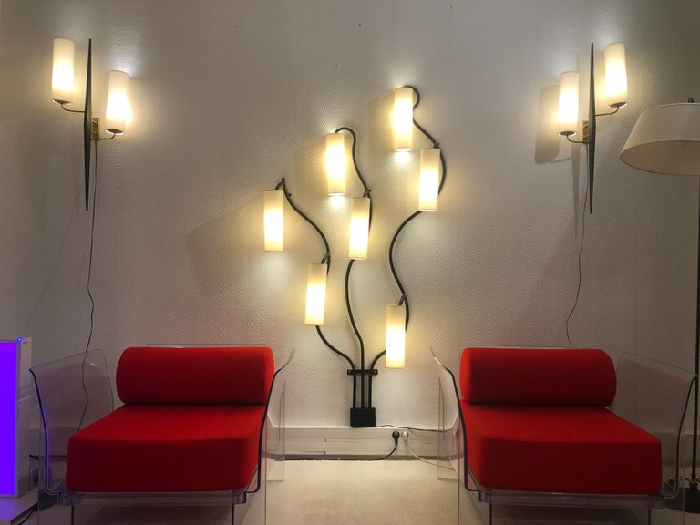 Luminous Wall with 7-Lights Arms For Sale at 1stDibs