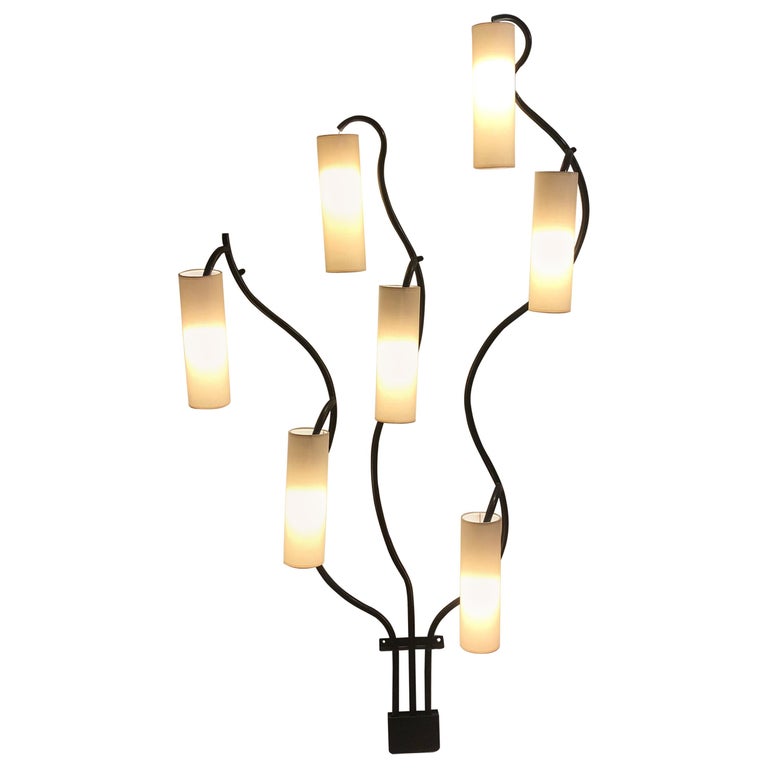 Luminous Wall with 7-Lights Arms For Sale at 1stDibs