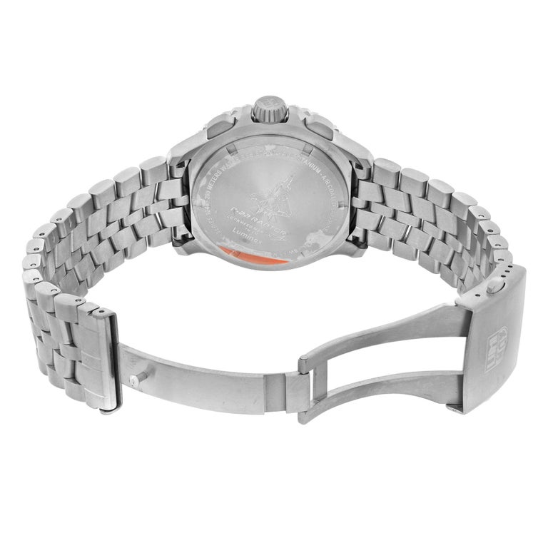 Luminox F-22 Raptor Chrono Titanium Black Dial Quartz Mens Watch XA ...