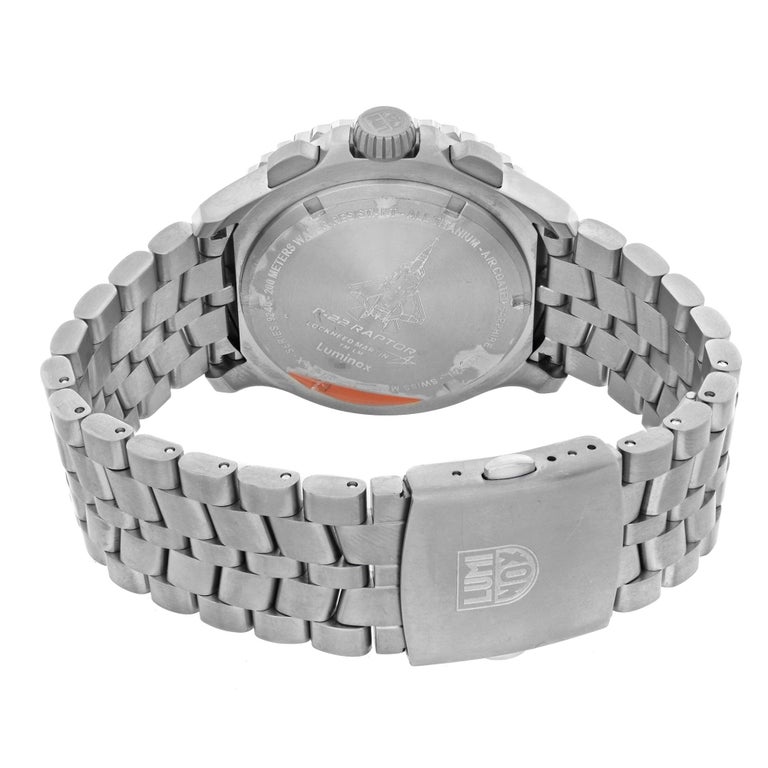 Luminox F-22 Raptor Chrono Titanium Black Dial Quartz Mens Watch XA ...