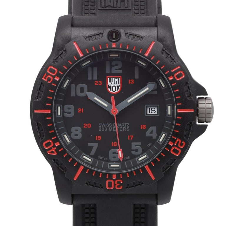 Luminox Navy Seal Black OPS Carbonox Black Dial Quartz Mens Watch XL ...